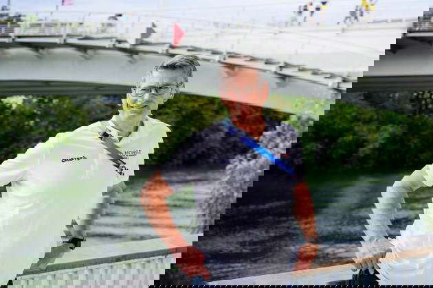 Tore ovrebo, chef de mission of Norway, at a press conference on day 16 ...