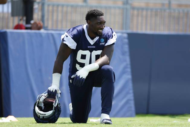 OXNARD, CA - JULY 25: Dallas Cowboys defensive end Sam Williams (54 ...