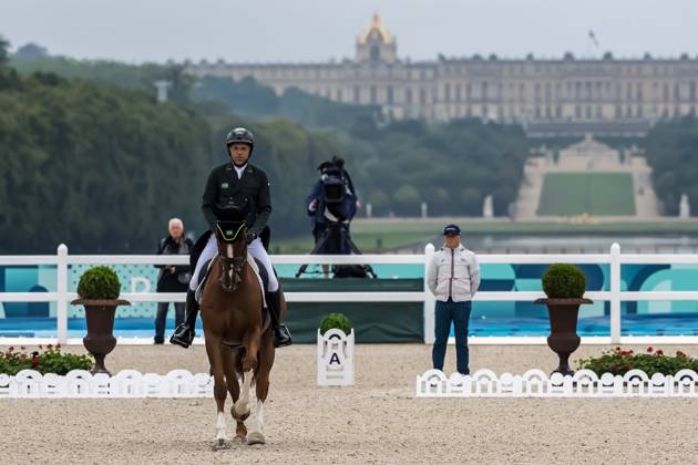 July 27, 2024, Paris, Ile de France, France: CARLOS PARRO (BRA) rides ...