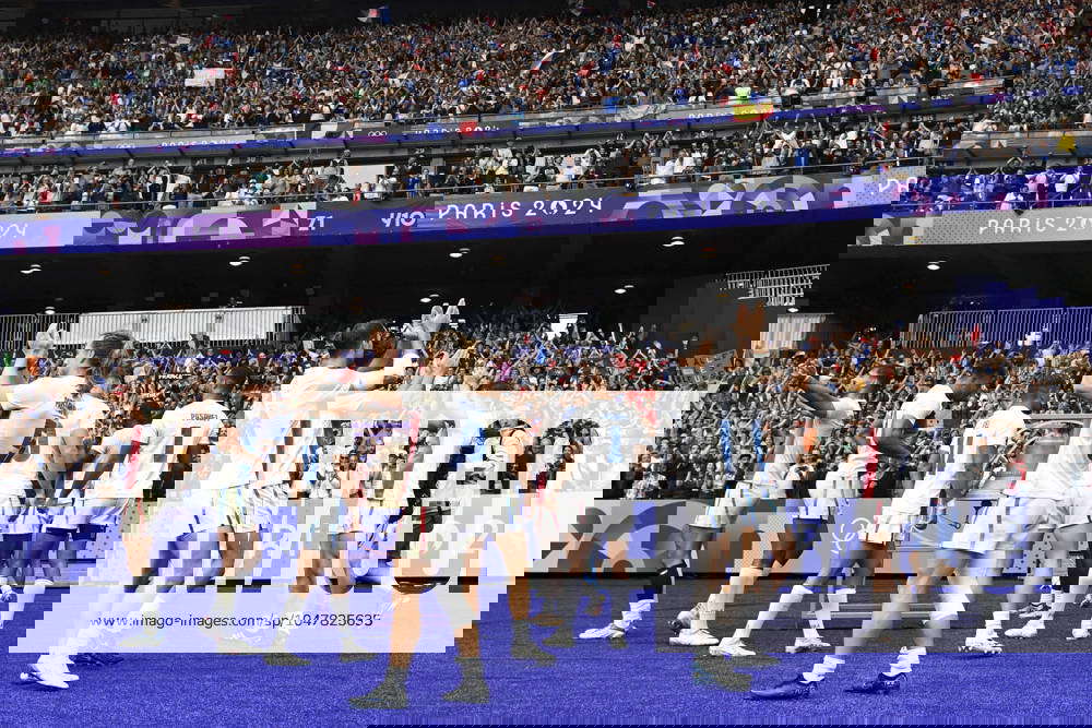 Celebration of French Team, Mens Rugby Sevens, South Africa vs France ...