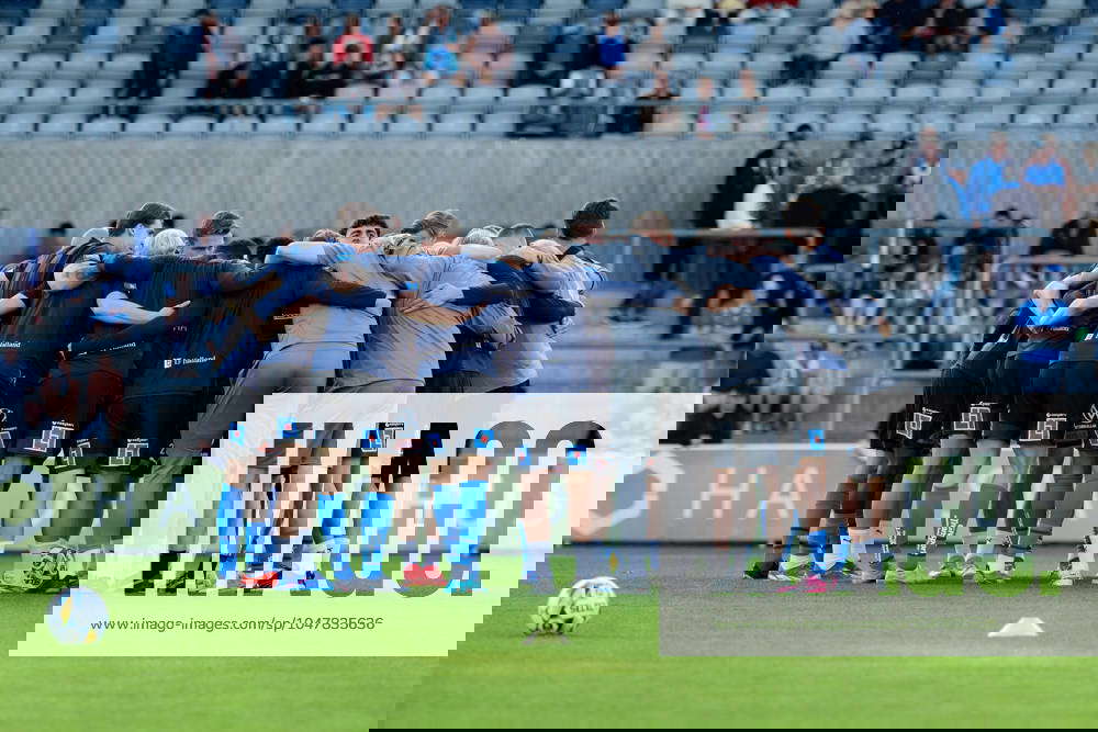 HALMSTAD, SWEDEN 20240727 Halmstads players warming up for Saturdays ...