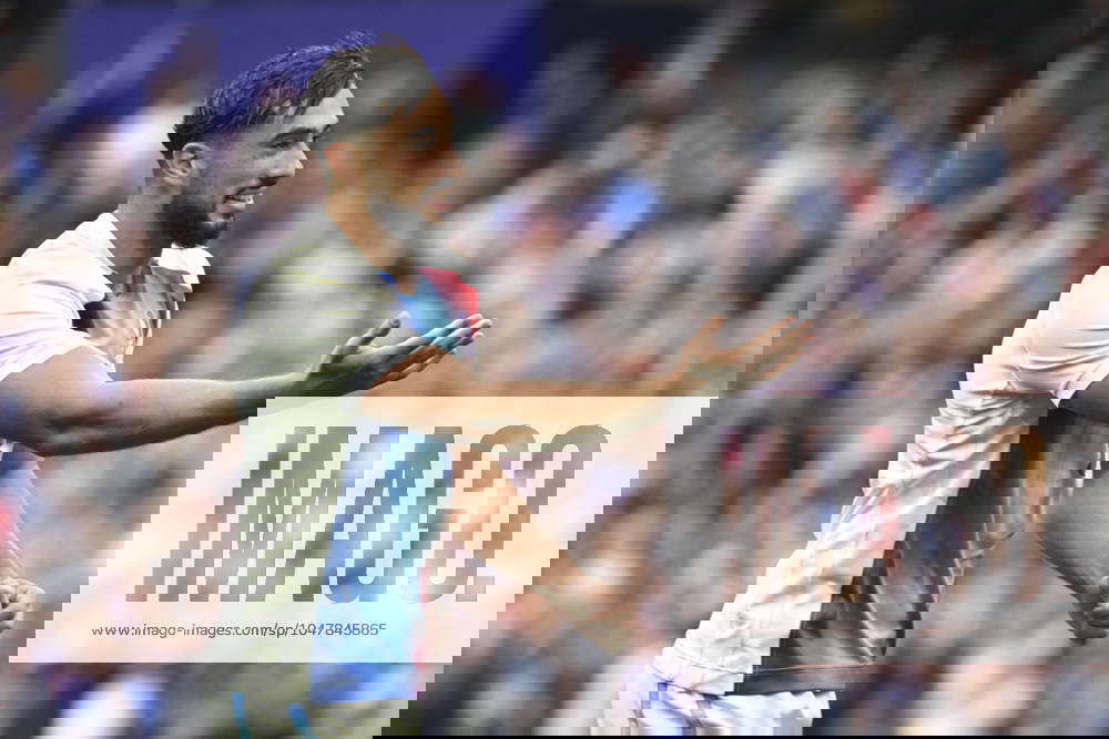 Rayan Rebbadj (France) - Celebration of French Team, Mens Rugby Sevens ...