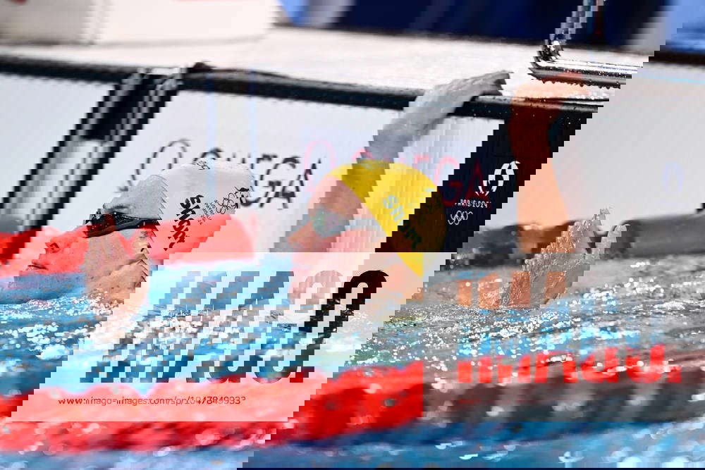 OLY24 SWIMMING, Australian swimmer Samuel Short after swimming in the ...