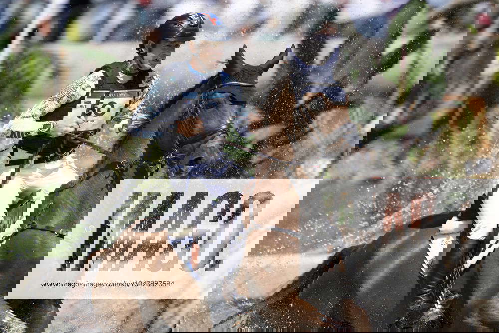 VERSAILLES FRANCE 20240728 Australias Christopher Burton on his horse ...