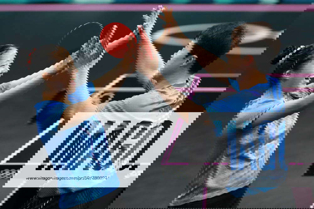 PARIS, Lim Jonghoon Shin Yubin of South Korea celebrate after the mixed ...