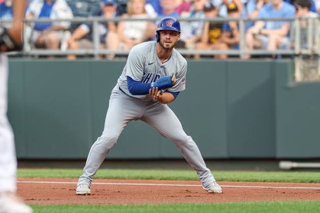 : Chicago Cubs first baseman Michael Busch during a game against the ...