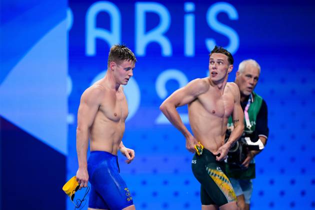 Erik Persson of Sweden looks dejected after competing in mens 200 ...