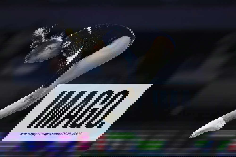 Viyaleta Bardzilouskaya performs her exercise in the women s trampoline ...