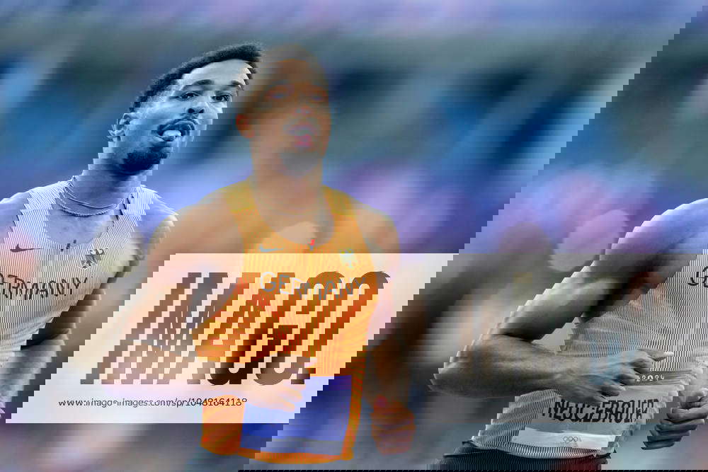 240802 Leo Neugebauer of Germany competes in mens athletics decathlon ...