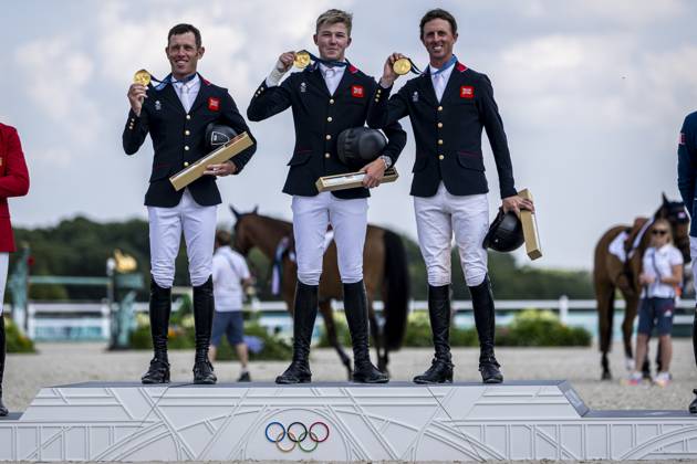 Gold Medalists, Great Britain with team of MAHER Ben riding DALLAS ...