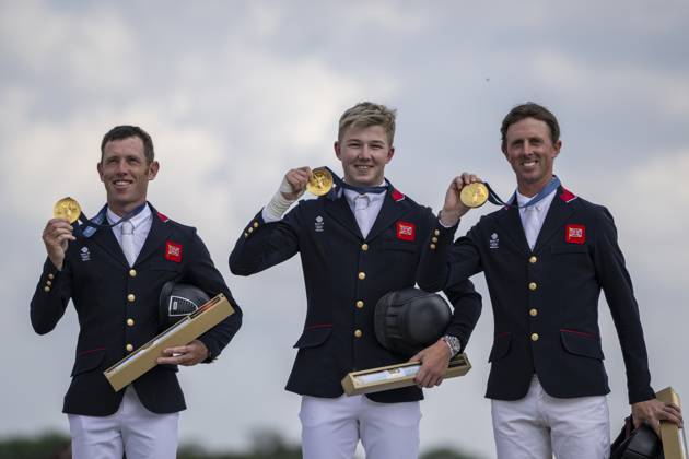 Gold Medalists, Great Britain with team of MAHER Ben riding DALLAS ...