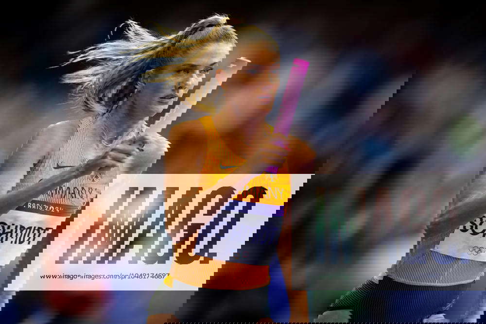 Olympic Games Athletics Paris, 02 08 2024 Alica SCHMIDT of Germany, 4 x ...