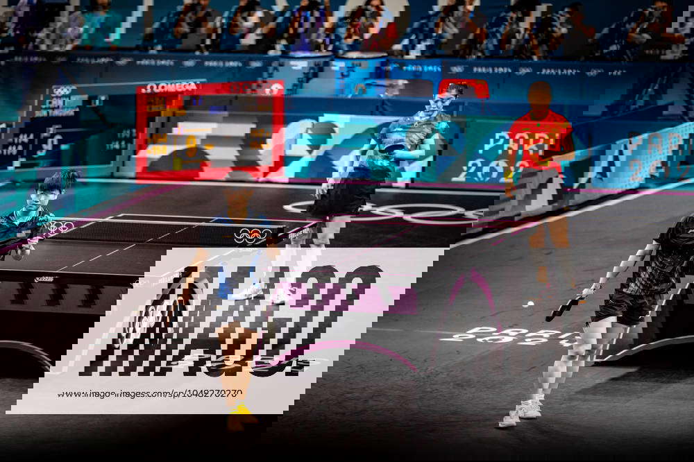 Jubilation at SUN Yingsha CHN vs CHEN Meng CHN FRA, Olympic Games Paris ...