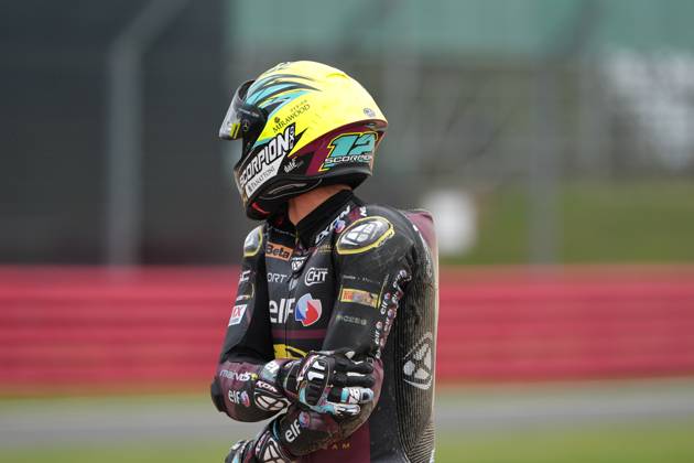 12 Filip Salac, ELF Marc VDS Racing Team crashes during lap 6 of the ...