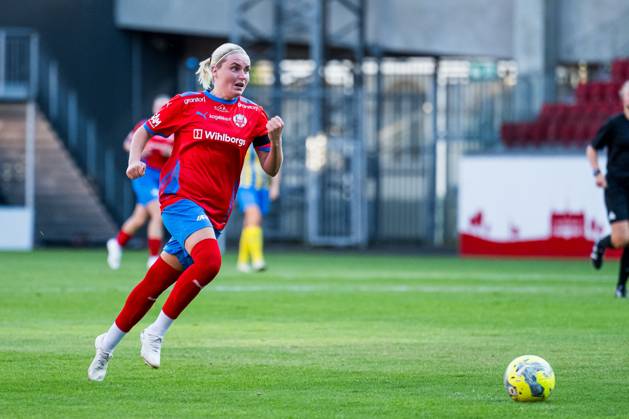 Helsingborgs Rebecka Holm during the football match in Division 1 south ...