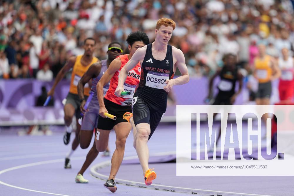 Charlie Dobson of Great Britain during the Men s 4 x 400m Relay, where ...
