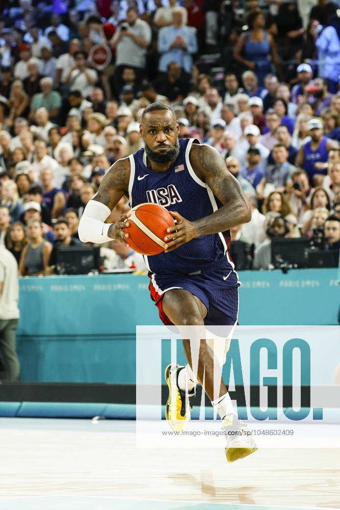 August 10, 2024, Paris, France: Lebron James of United States in action ...