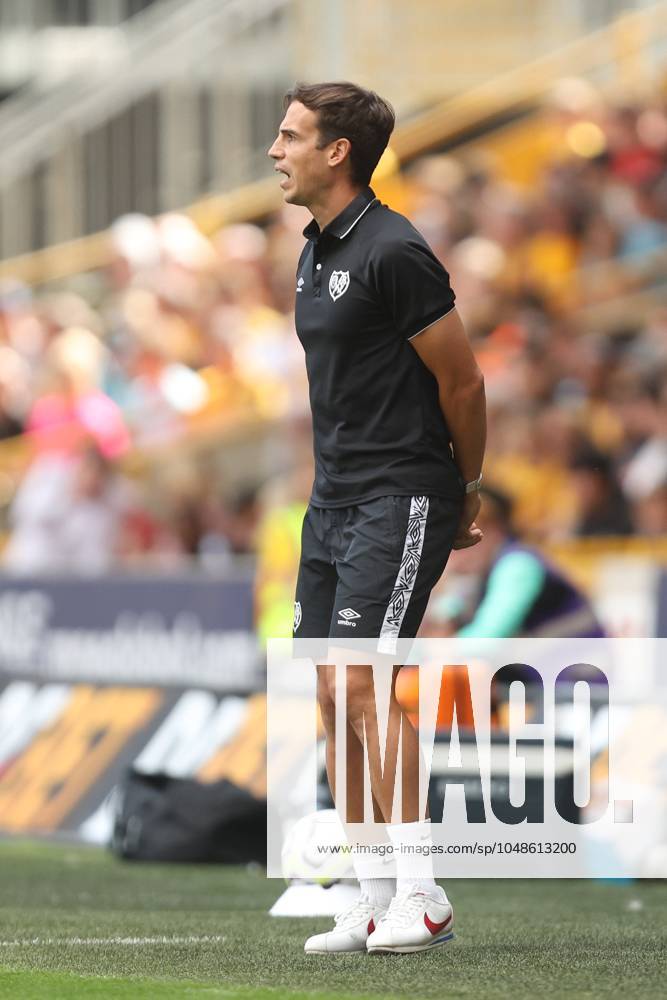 Inigo Perez, head coach of Rayo Wolverhampton Wanderers v Rayo ...