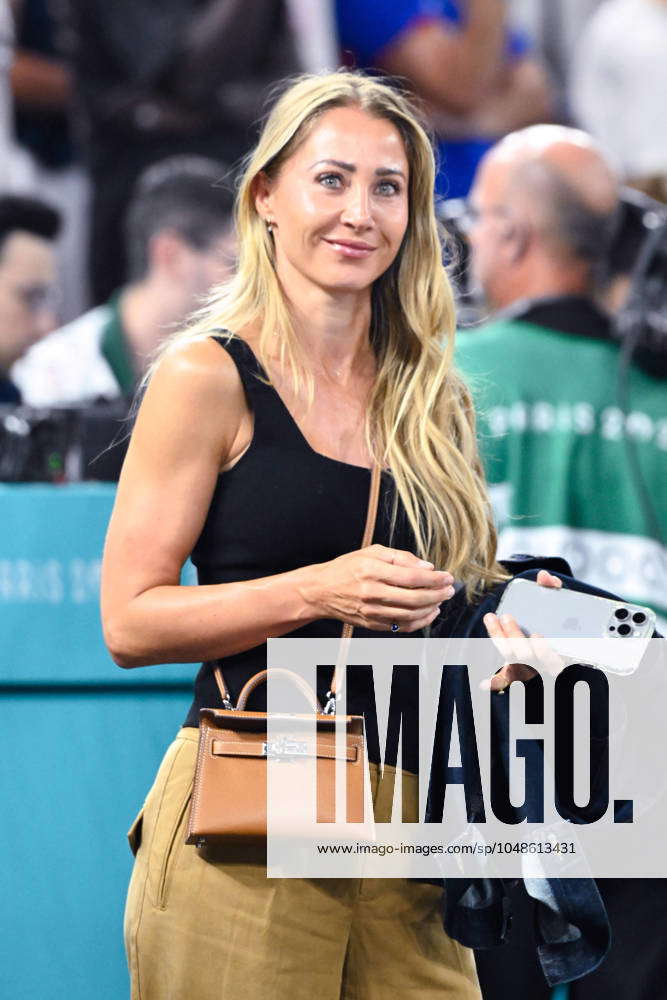 Andrea Rajacic attends the 2024 Olympics Games match between France and ...