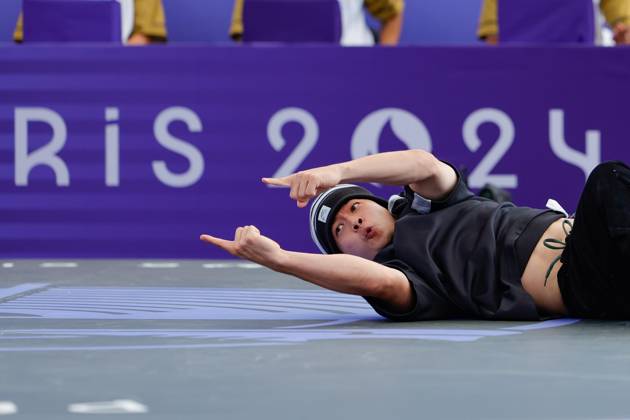 PARIS, Aug. 10, 2024 -- Sun Chen of Chinese Taipei, known as B-Boy ...