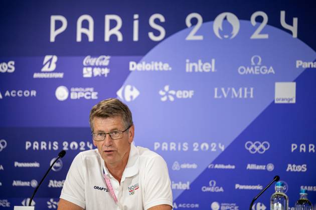 Tore ovrebo, chef de mission of Norway, at a press conference on day 16 ...