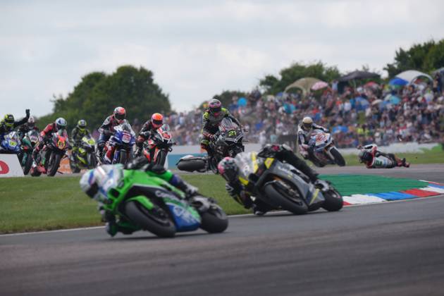 2 Glenn Irwin, Hager PBM Ducati crashes during first lap of the race 3 ...