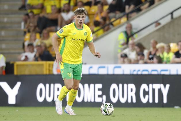 Norwich City v Stevenage Carabao Cup Callum Doyle of Norwich in action ...