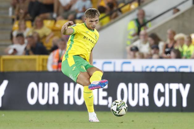Norwich City v Stevenage Carabao Cup Callum Doyle of Norwich in action ...