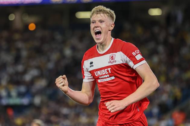 Carabao Cup Leeds United v Middlesbrough Josh Coburn of Middlesbrough ...