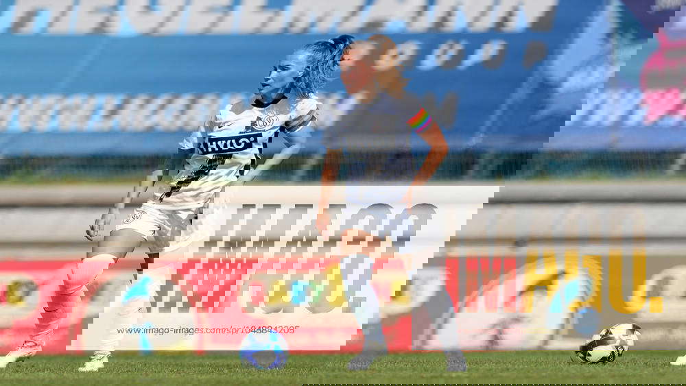 Lara Martin SVE, 6 , on the ball, cropped, full body, single image ...