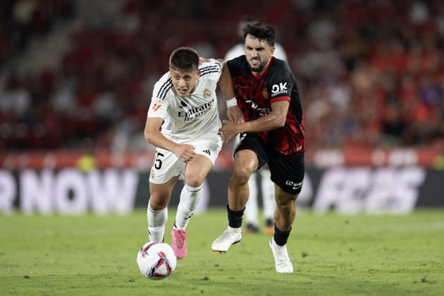 Arda Guler of Real Madrid CF run with the ball during the LaLiga EA ...