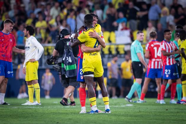 Villarreal CF s Eric Bailly and Atletico de Madrid s Angel Correa ...