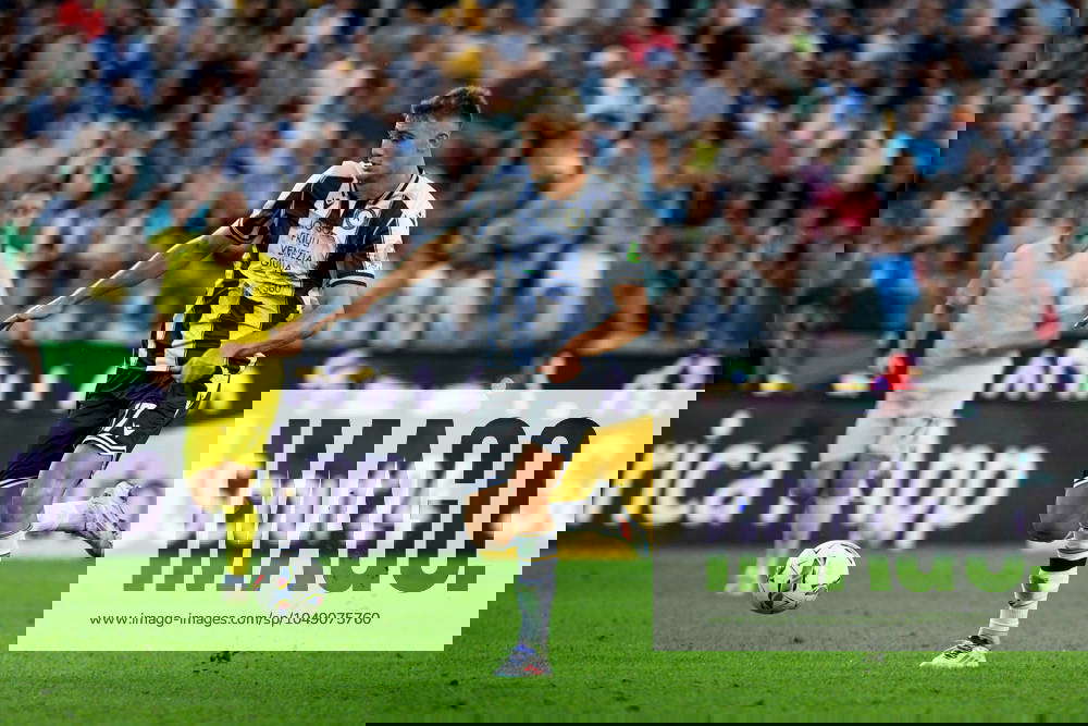 Udine: Udinese s Lorenzo Lucca in action during Udinese Calcio vs SS ...