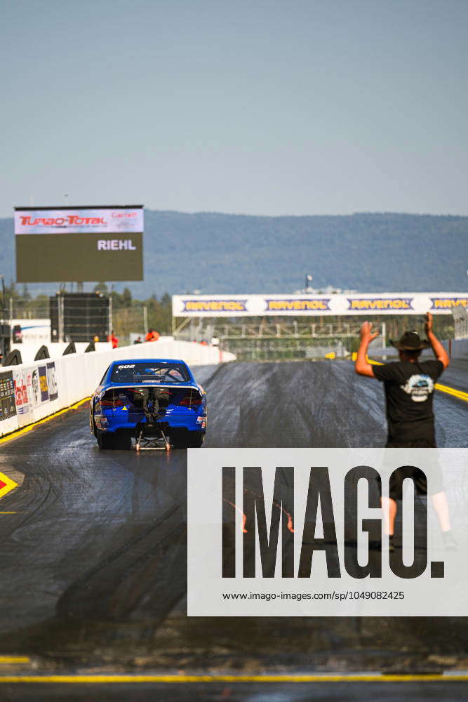 Dragster comes off the track GER, Germany, Hockenheim, drag racing ...
