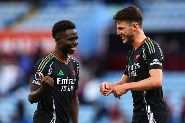 Aston Villa gegen Arsenal 24. August 2024, Aston Premier League Fußball ...