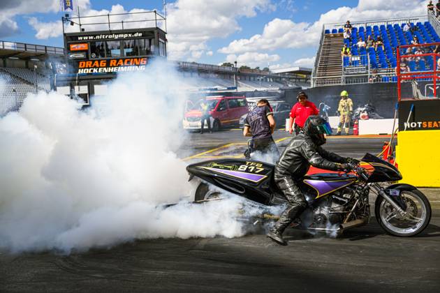 Bike at Burnout GER, Germany, Hockenheim, Drag Racing, acceleration ...