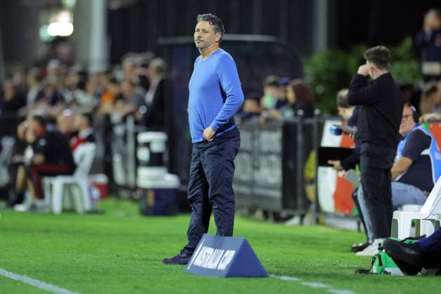 Richlands, August 27th 2024: Darren Sime (Coach of Lions FC) is seen on ...
