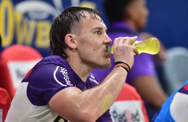 NRL COWBOYS STORM, Alec MacDonald of the Storm reaches for the line ...