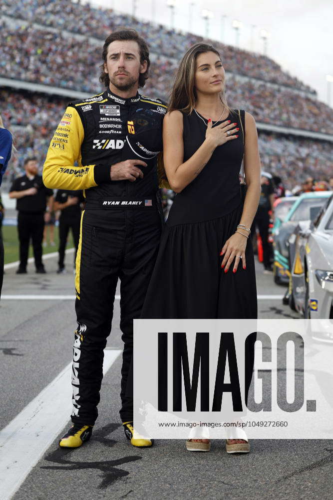 Daytona, Fl, USA: Ryan Blaney gets ready for the Coke Zero Sugar 400 in ...
