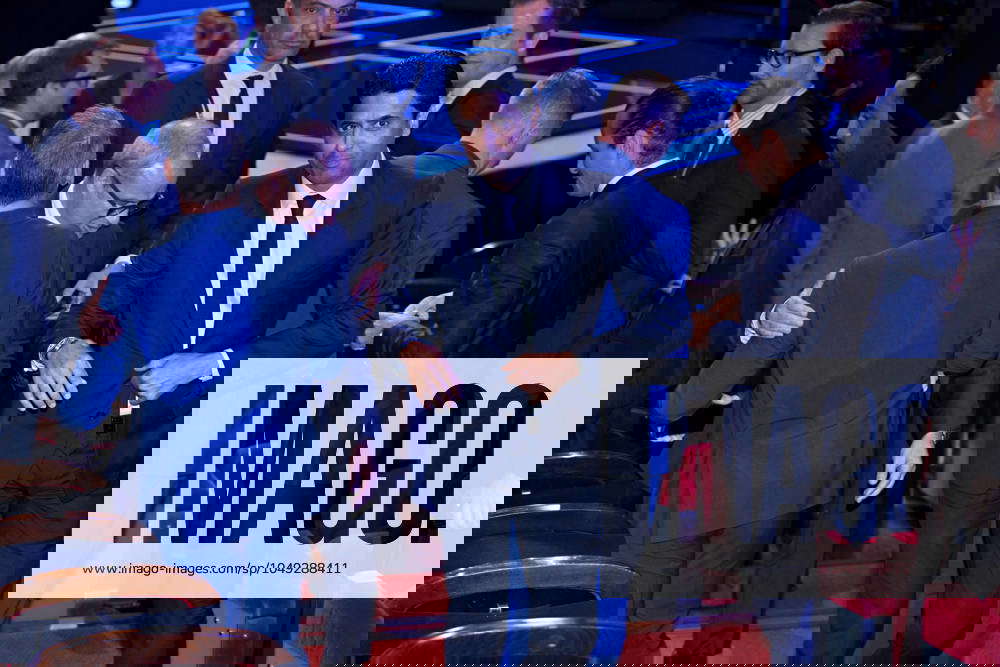 Nasser al-Khelaïfi, le président du PSG, durant le tirage au sort des rencontres de la phase