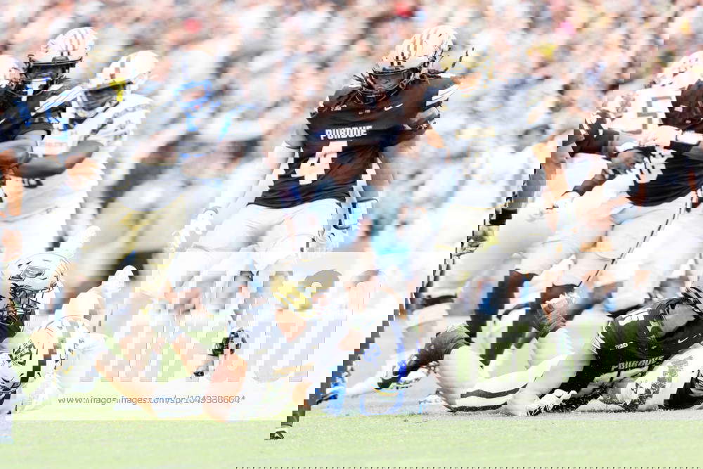 August 31, 2024: Purdue defensive lineman Will Heldt (15) sacks Indiana ...