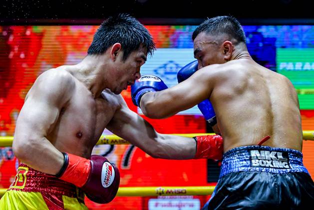 Boxing event in Bangkok, Thailand - 30 Aug 2024 Srisaket Sor Rungvisai (R) and Wuttichai Yurachai