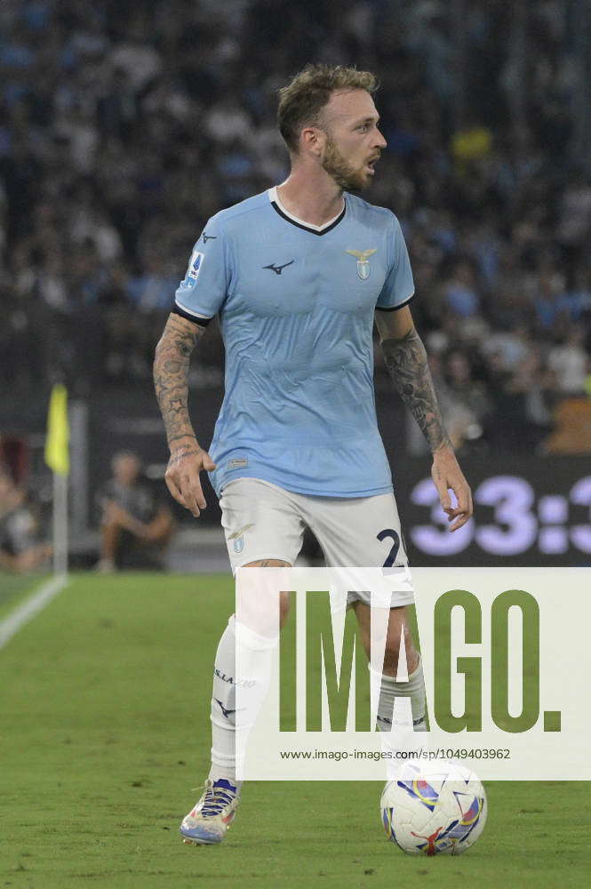 Lazios Manuel Lazzari during the Serie A Enilive soccer match between SS Lazio and AC Milan at the