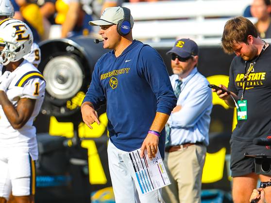 August 31, 2024: Tre Lamb is the head football coach for East Tennessee ...