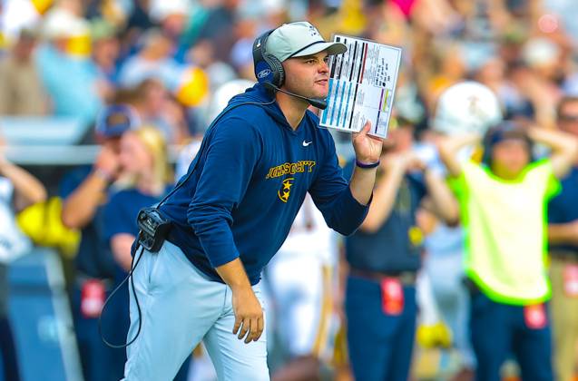 August 31, 2024: Tre Lamb is the head football coach for East Tennessee ...