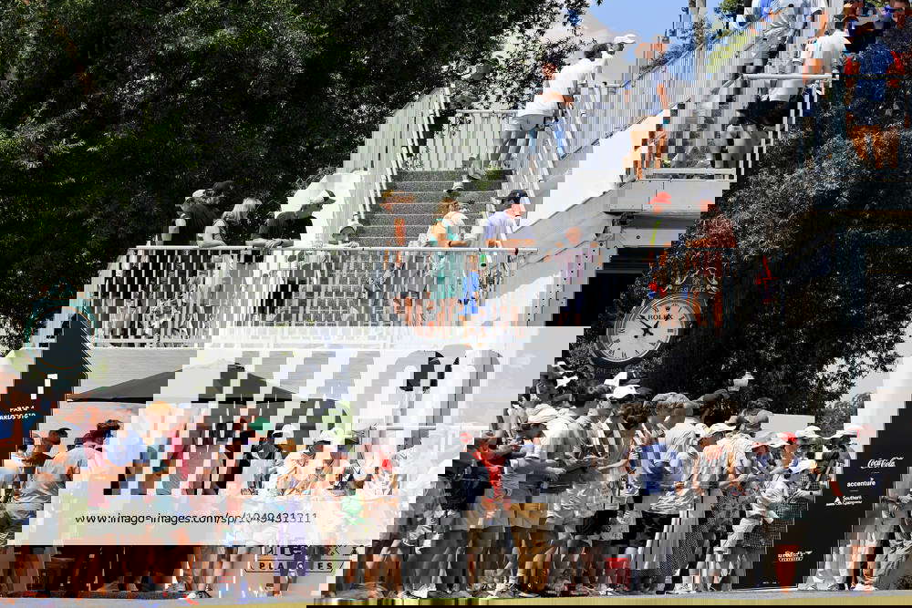 ATLANTA, GA - SEPTEMBER 01: The first hole spectator viewing area ...