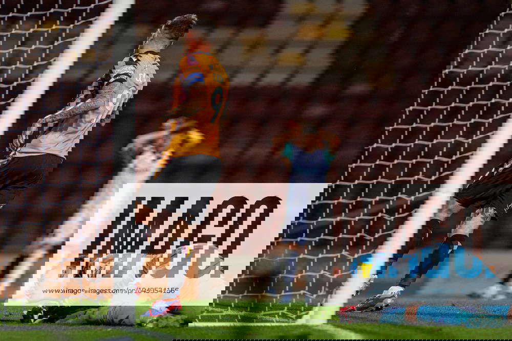 Andy Cook of Bradford City scores a goal during the EFL Trophy match ...