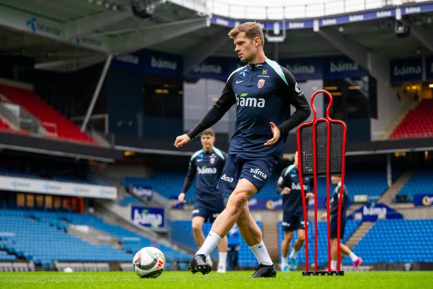 Alexander Sorloth of the Norwegian national football team during a ...