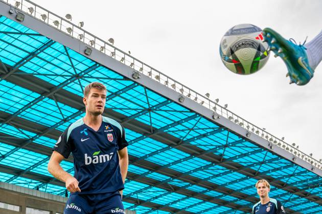 Alexander Sorloth of the Norwegian national football team during a ...
