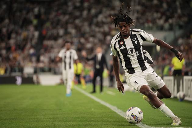 Juventus& x2019; Samuel Mbangula during the Serie A soccer match ...